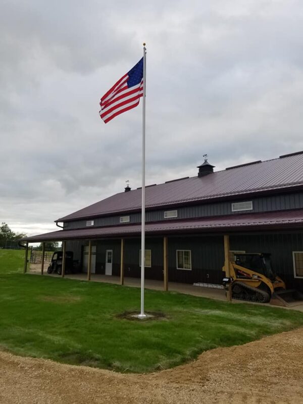 30ft Flag Pole | Badger Flag Pole & Monument